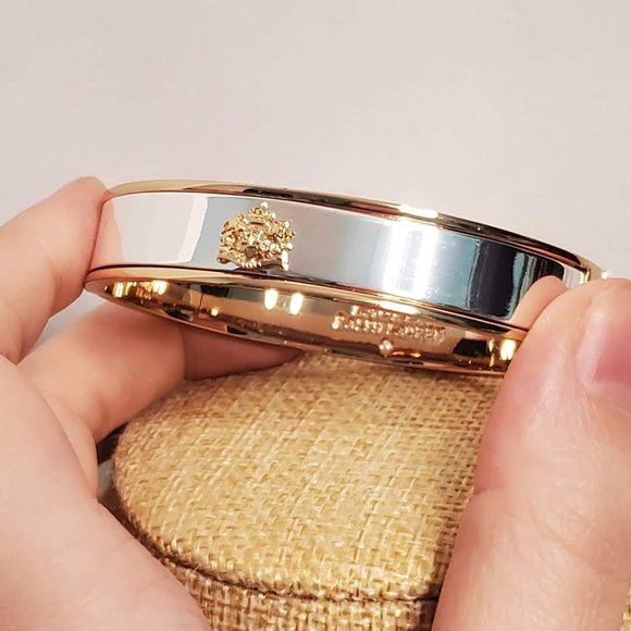 Lauren Ralph Lauren | Jewelry | Nwot Lauren By Ralph Lauren Twotone Plate Metal Crest Bangle ...